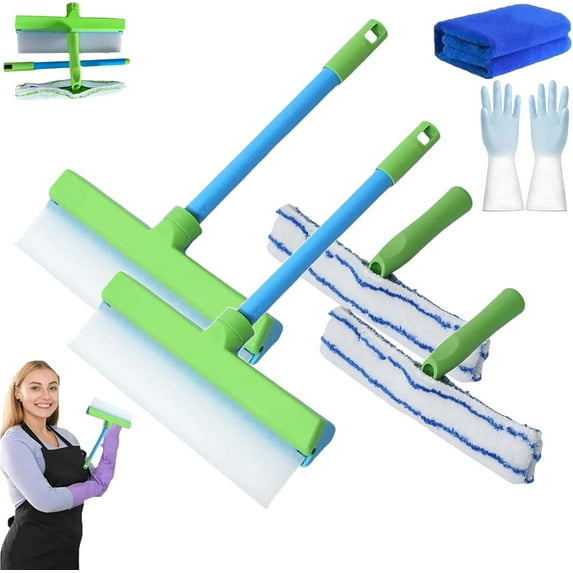 Homwell Window Squeegee, Aquaswipe Recyclable Silicone Window Squeegee ...