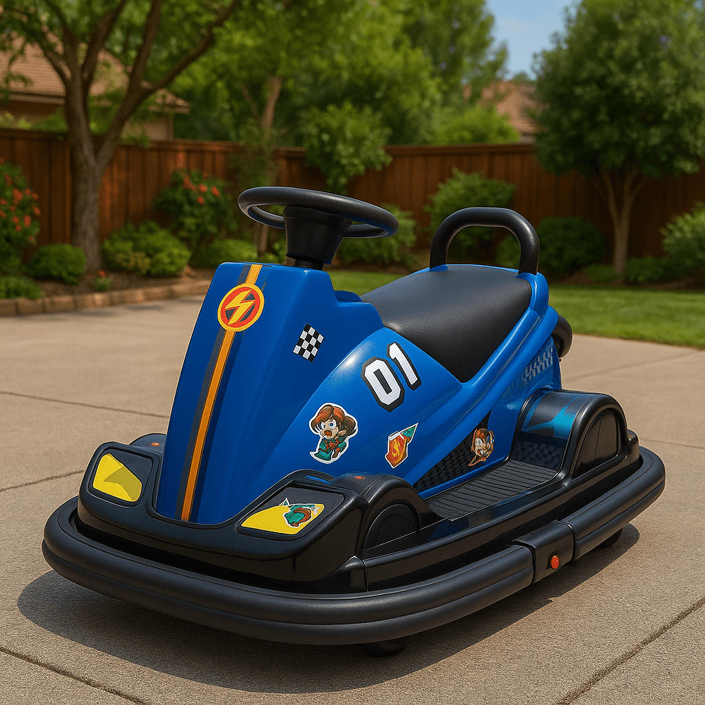 Homy Casa 12V Kids Backyard Ride On Bumper Car, 360° Spin Toy Vehicle ...