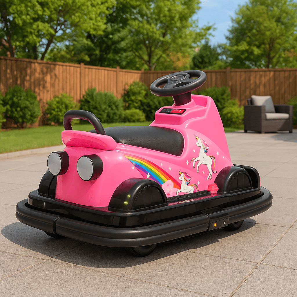 Homy Casa 12V Kids Backyard Ride On Bumper Car, 360° Spin Toy Vehicle ...