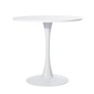 "Recaceik 42"" Modern Tulip Dining Table, Marble Top with Metal Base ...