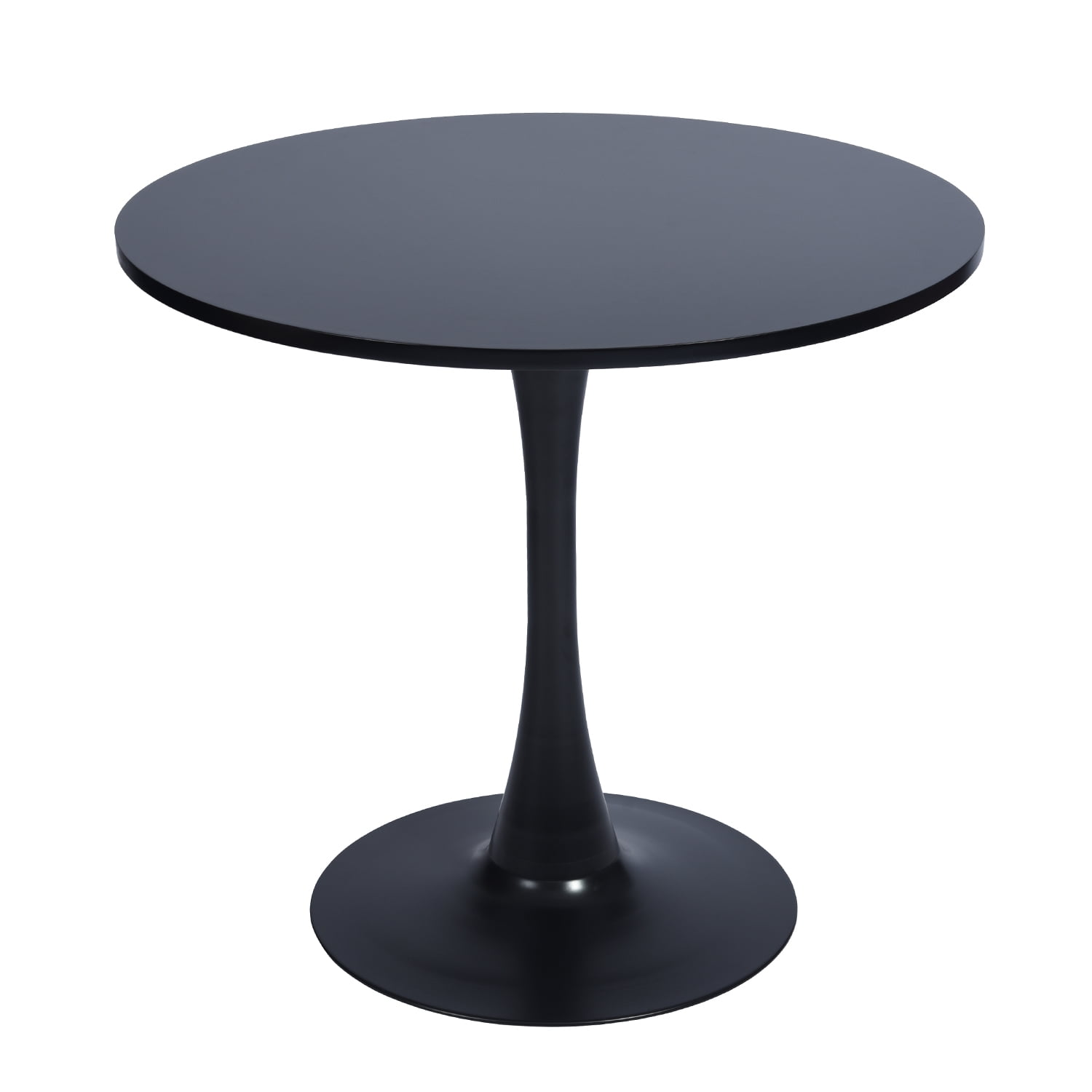 Homy Casa 31.5" Round Patio Bar Table with Stylish Center Base, Modern ...