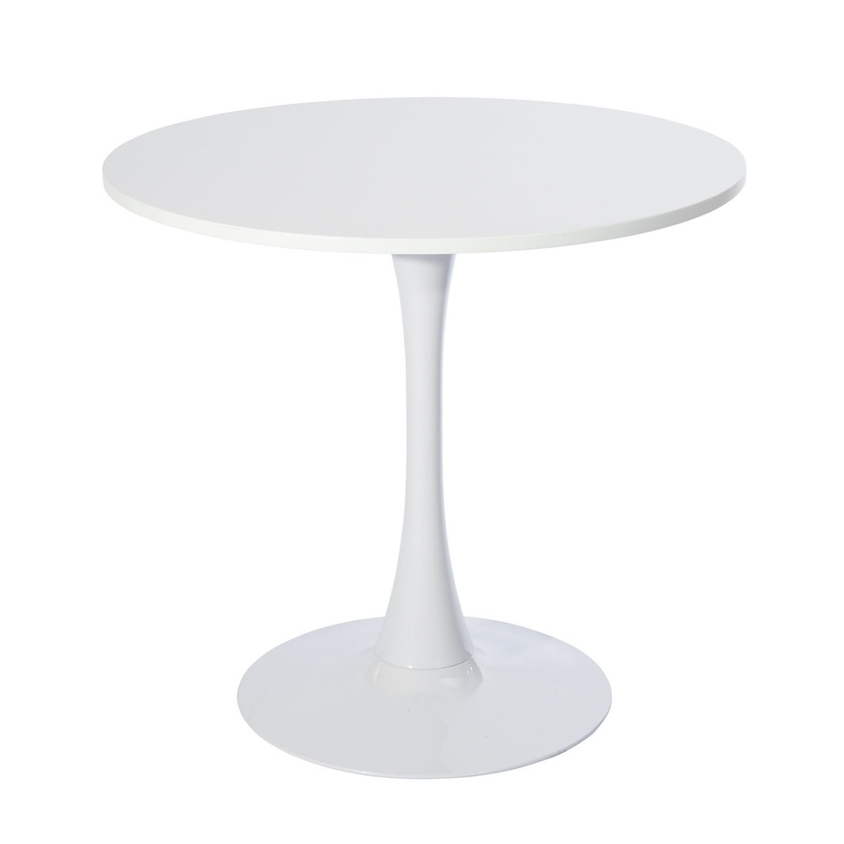Homy Casa 31.5" Round Patio Bar Table with Stylish Center Base, Modern ...