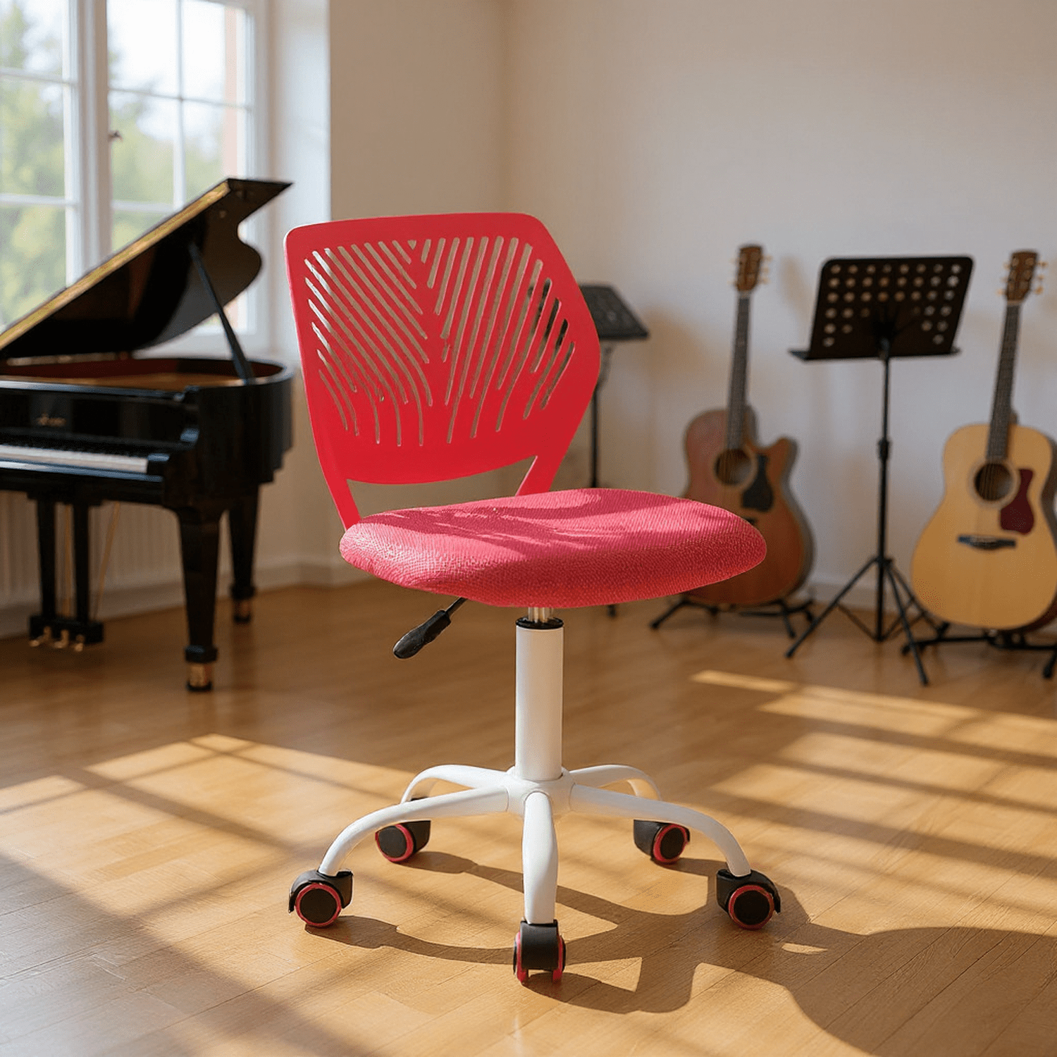 Homy Casa Ergonomic Music Stool Adjustable Swivel with Height Control ...