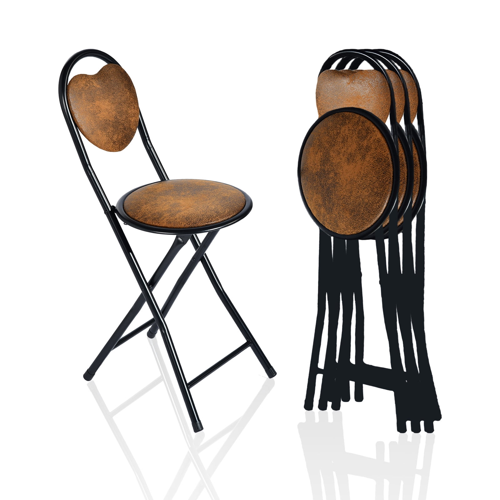 Free Shipping! Homy Casa 4 Pack Small Folding Chairs, Portable ...