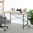 Homy Casa Writing Desk - 47.2 Industrial Style Table - Walmart.com