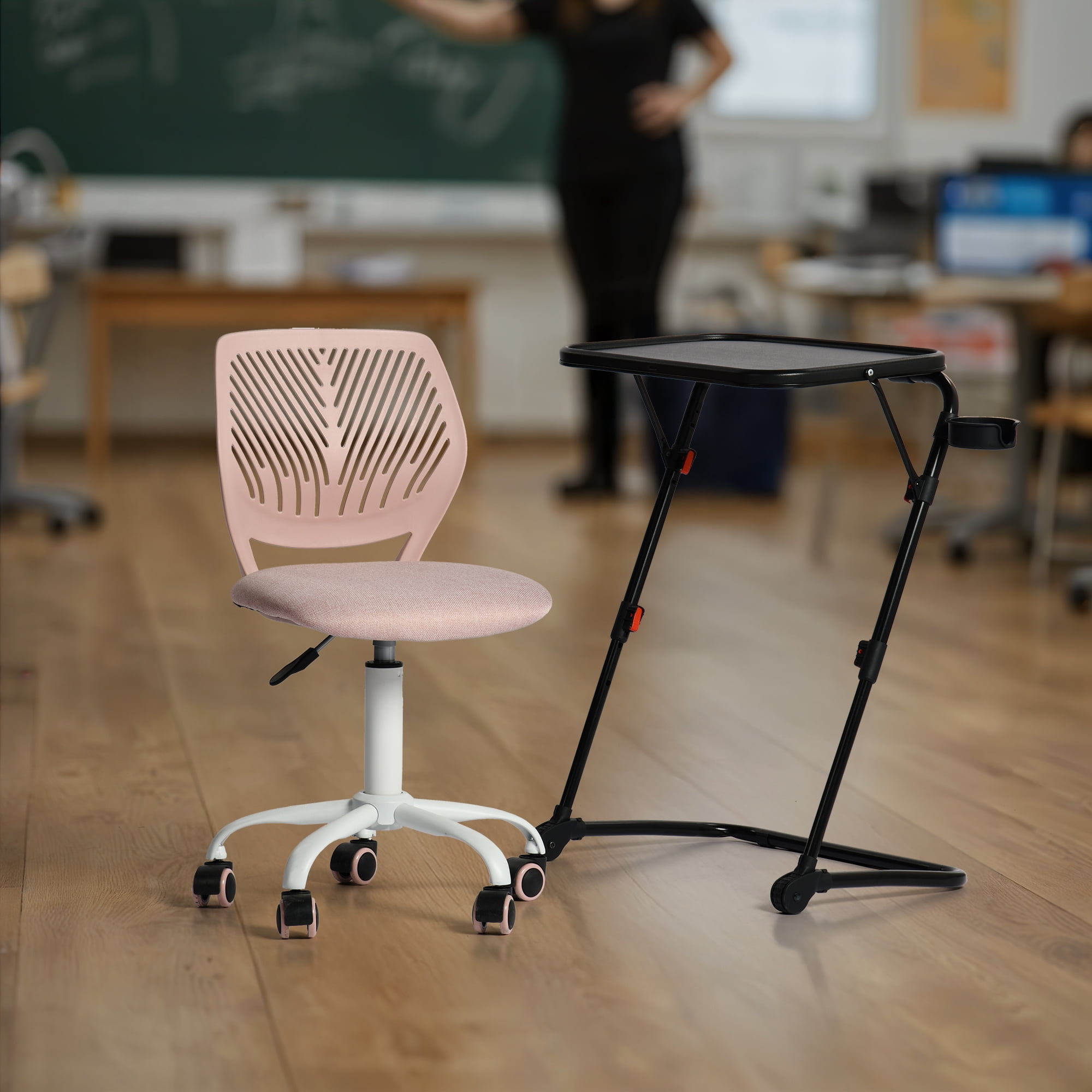 Homy Casa Adjustable Desk and Chair Set for Classroom Learning & Office ...
