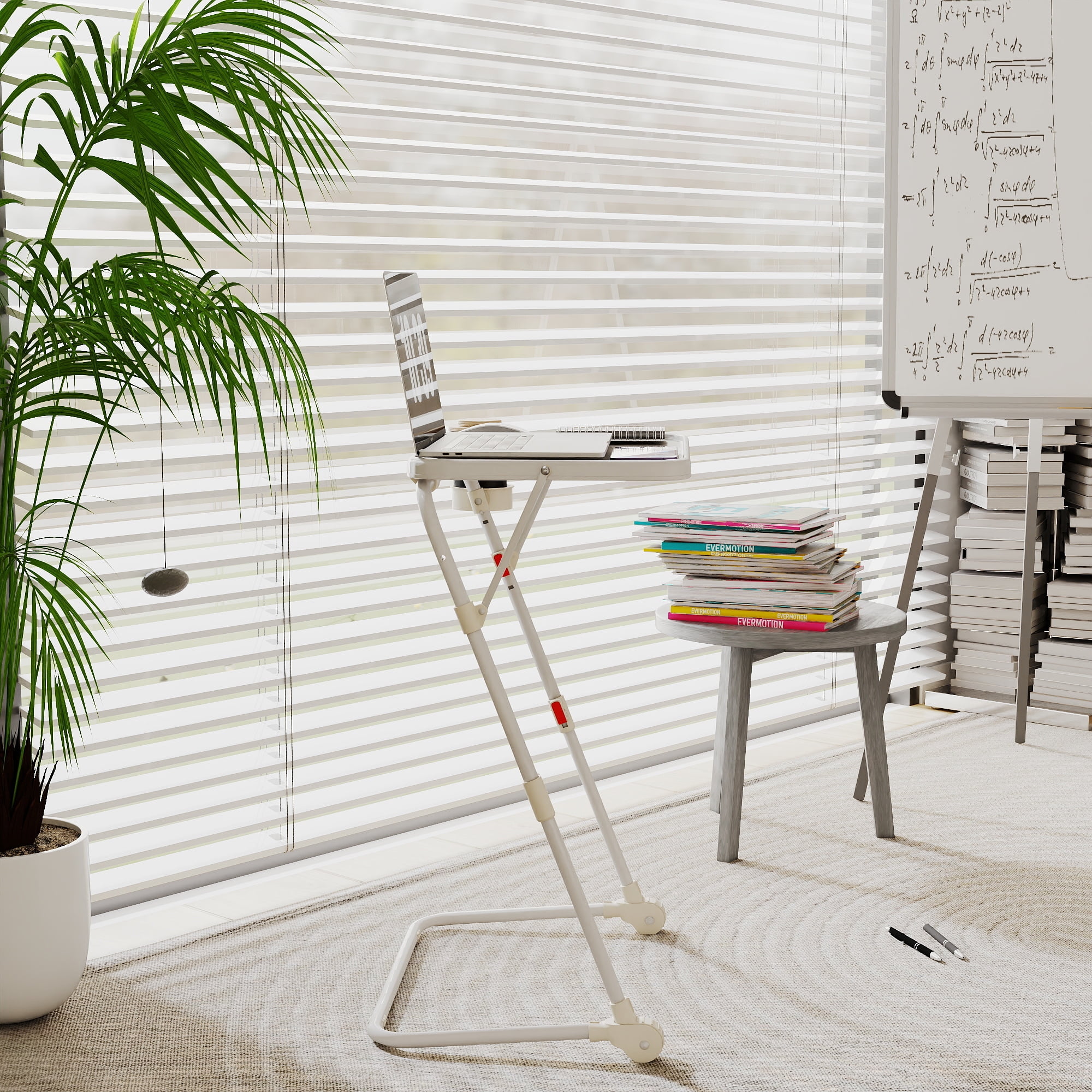 Homy Casa Adjustable Folding Workbench with Cup Holder and Foldable ...