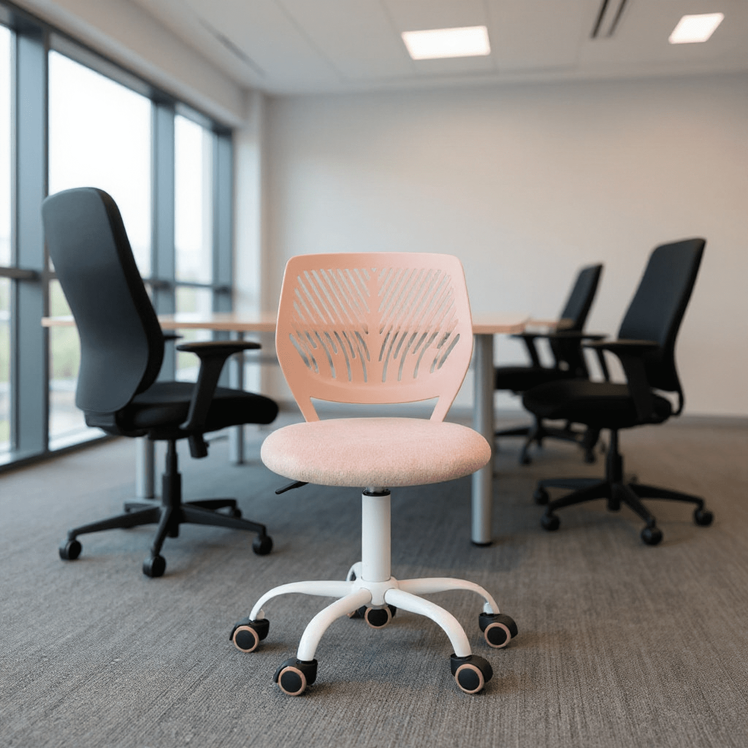 Homy Casa Adjustable Height Footrest Stool with 360° Swivel, Ergonomic ...