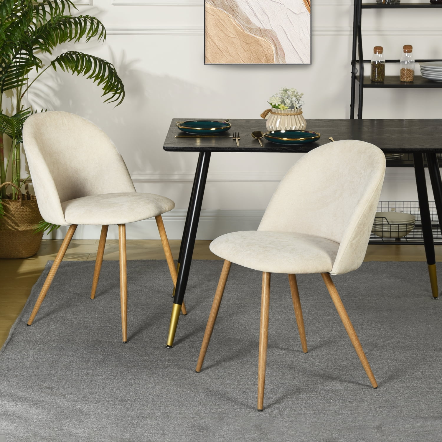 Homy Casa Dining Chair Set of 2 with Soft Seat for Kitchen Dining Room ...