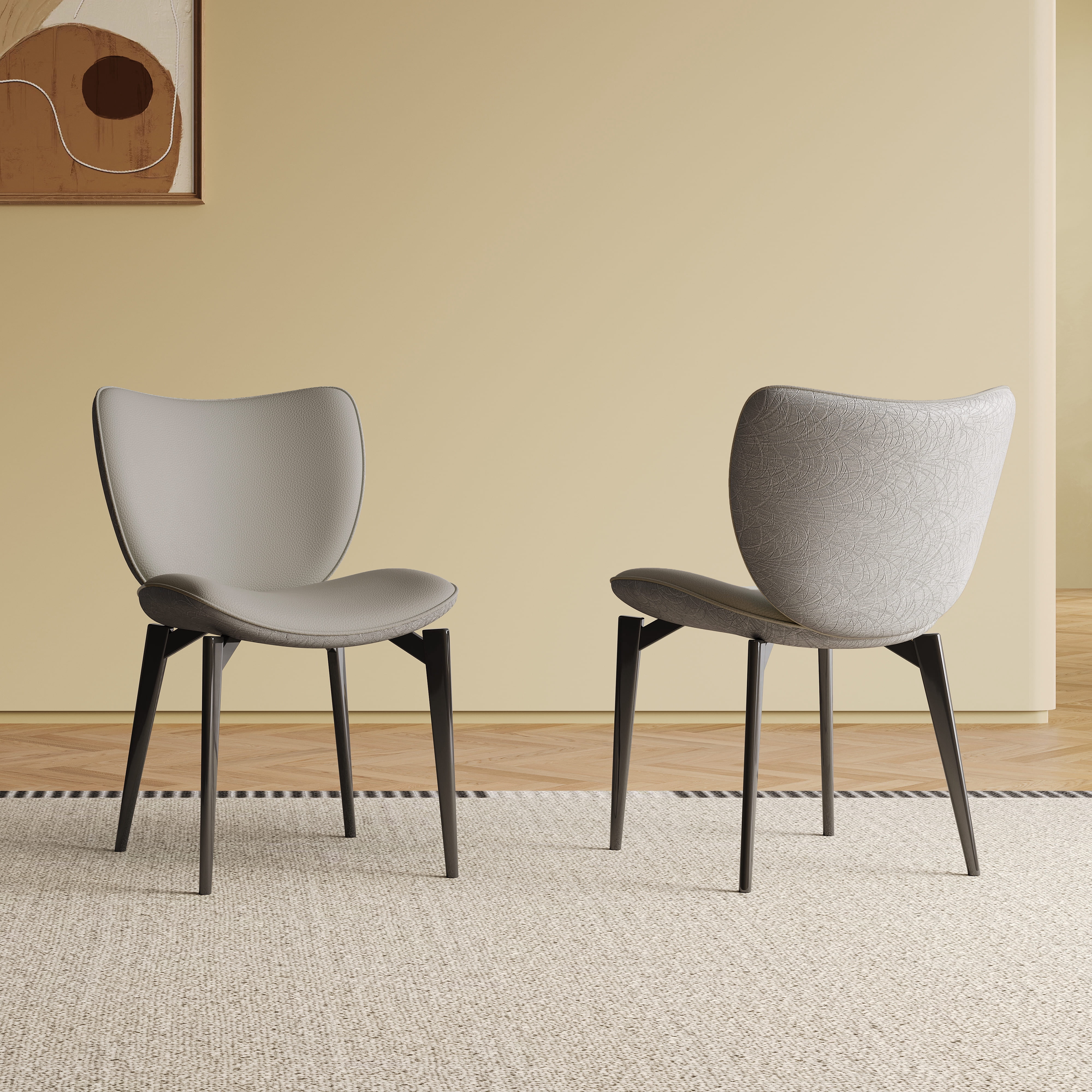 Homy Casa Dining Chairs Set of 2, Modern Stylish Chairs for Dining Room ...