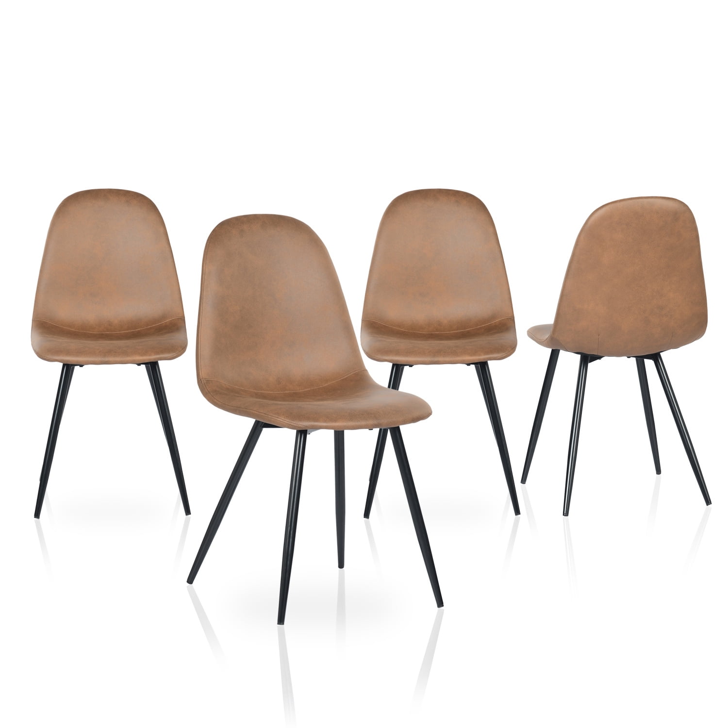 Homy Casa Dining Side Chairs Set of 4 with Soft Seat for Kitchen Dining ...