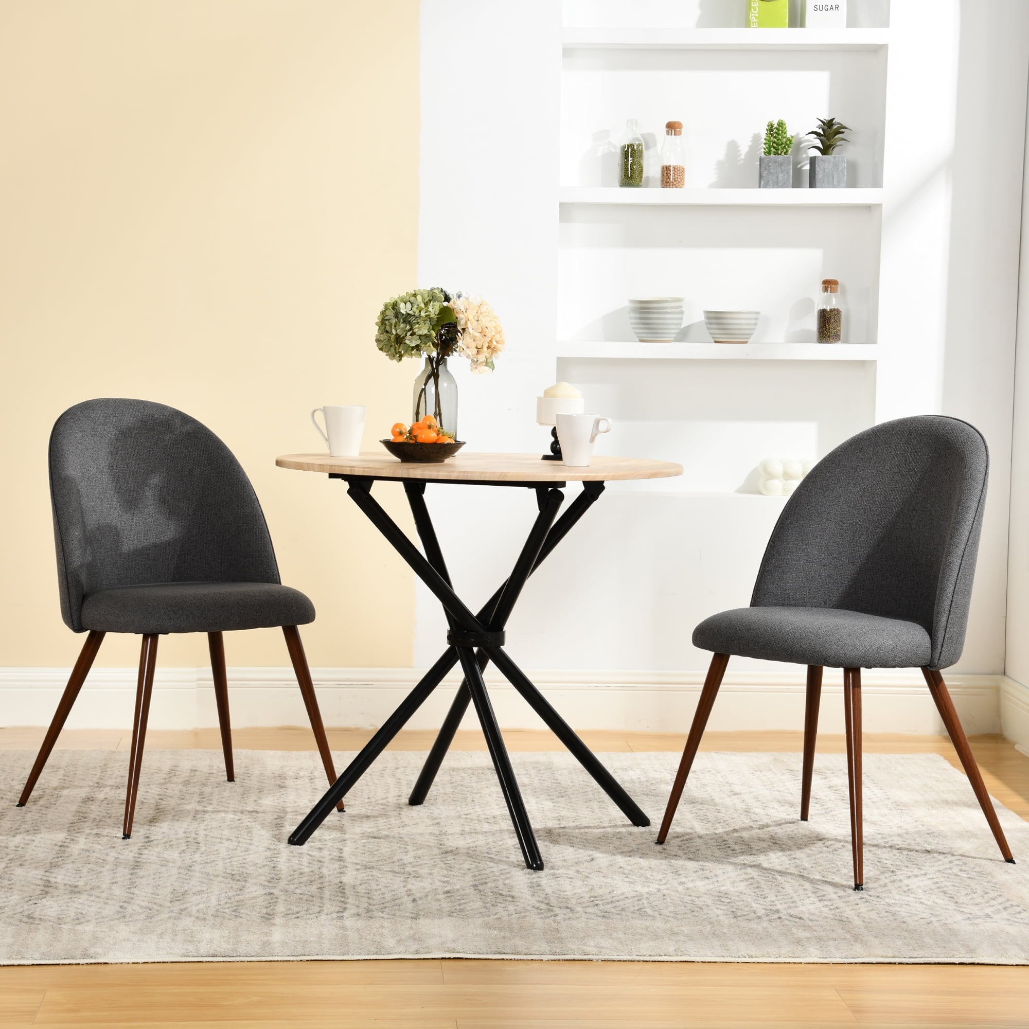 Homy Casa Home Office Chairs Set of 2, Comfy Modern Computer Task Chair ...