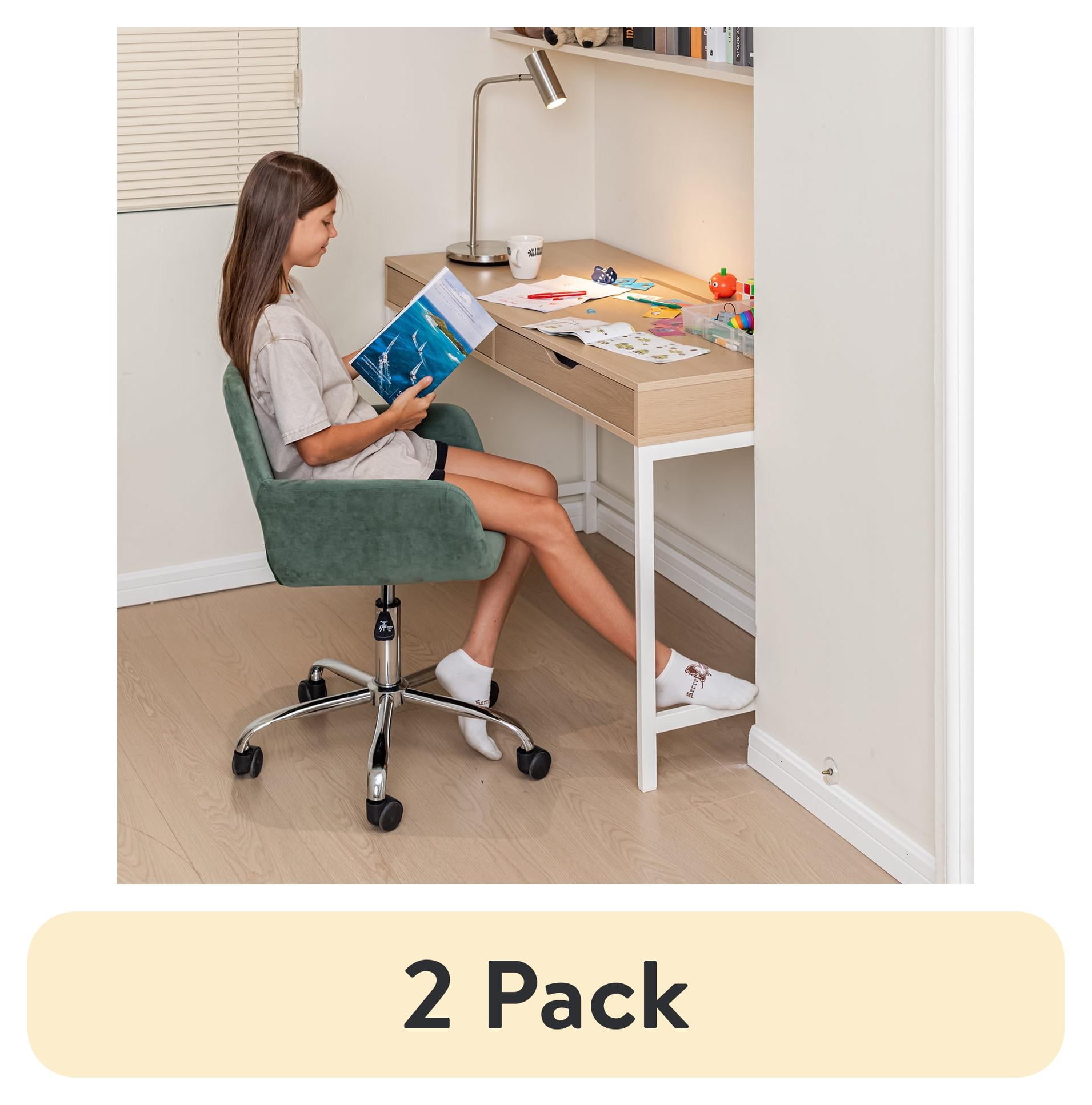(2 pack) Homy Casa Kids Chair Teen Task Chair, Upholstered Office ...