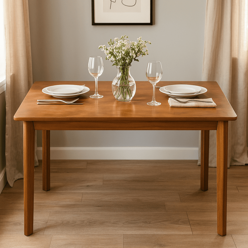 Homy Casa Mid-Century Modern Dining Table, Ideal for Family Meals and ...