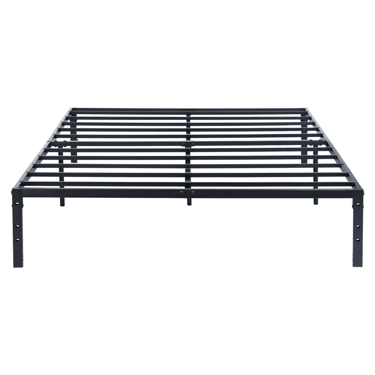 Homy Casa Queen Size Metal Slat Bed Frame Mattress Foundation,Heavy ...