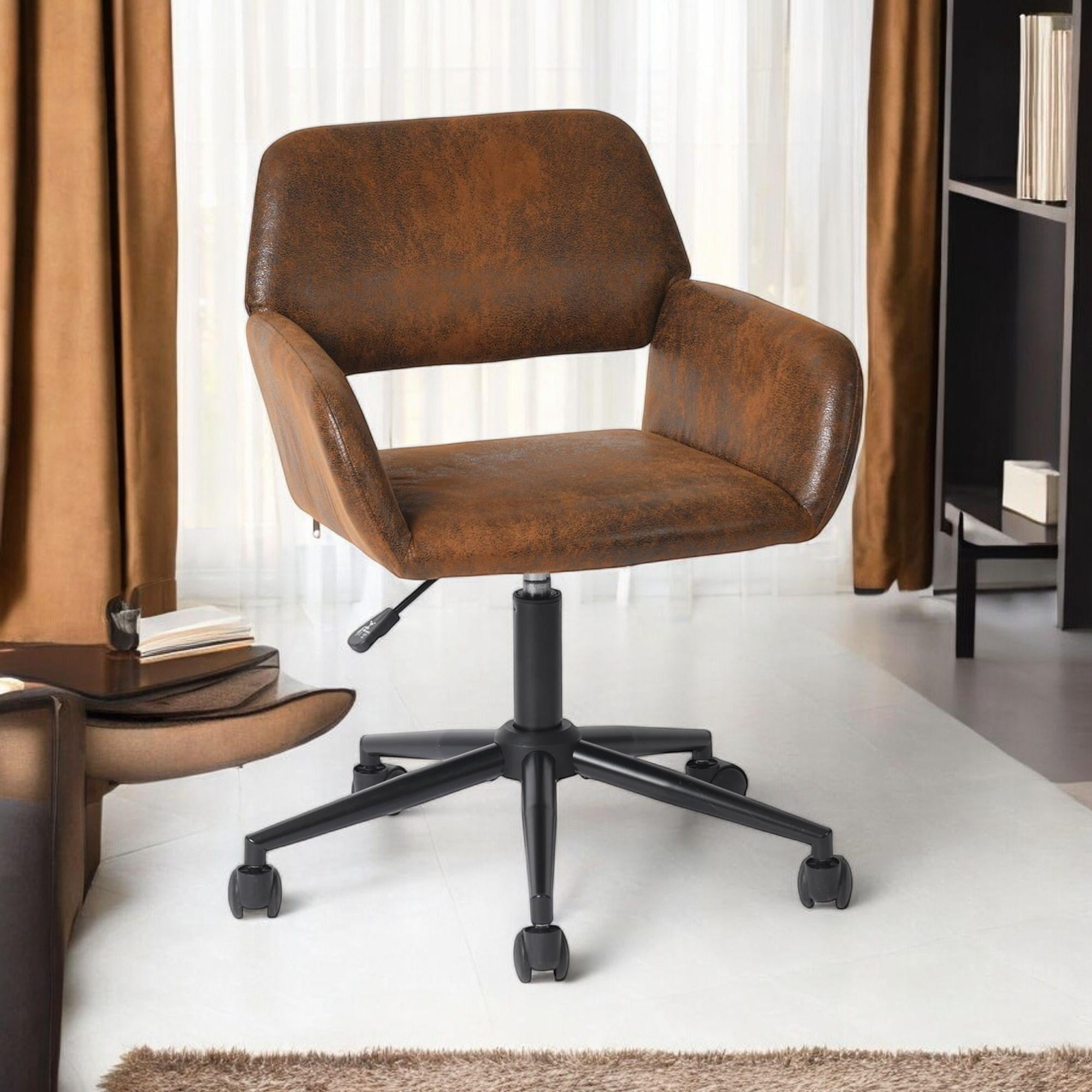 Homy Casa Accent Chair, Adjustable Height Swivel Lounge Chair for ...