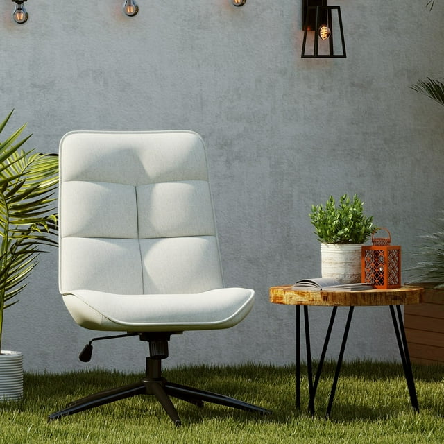 Homy Casa Swivel Outdoor Patio Lounge Chair, Adjustable Height Dining ...