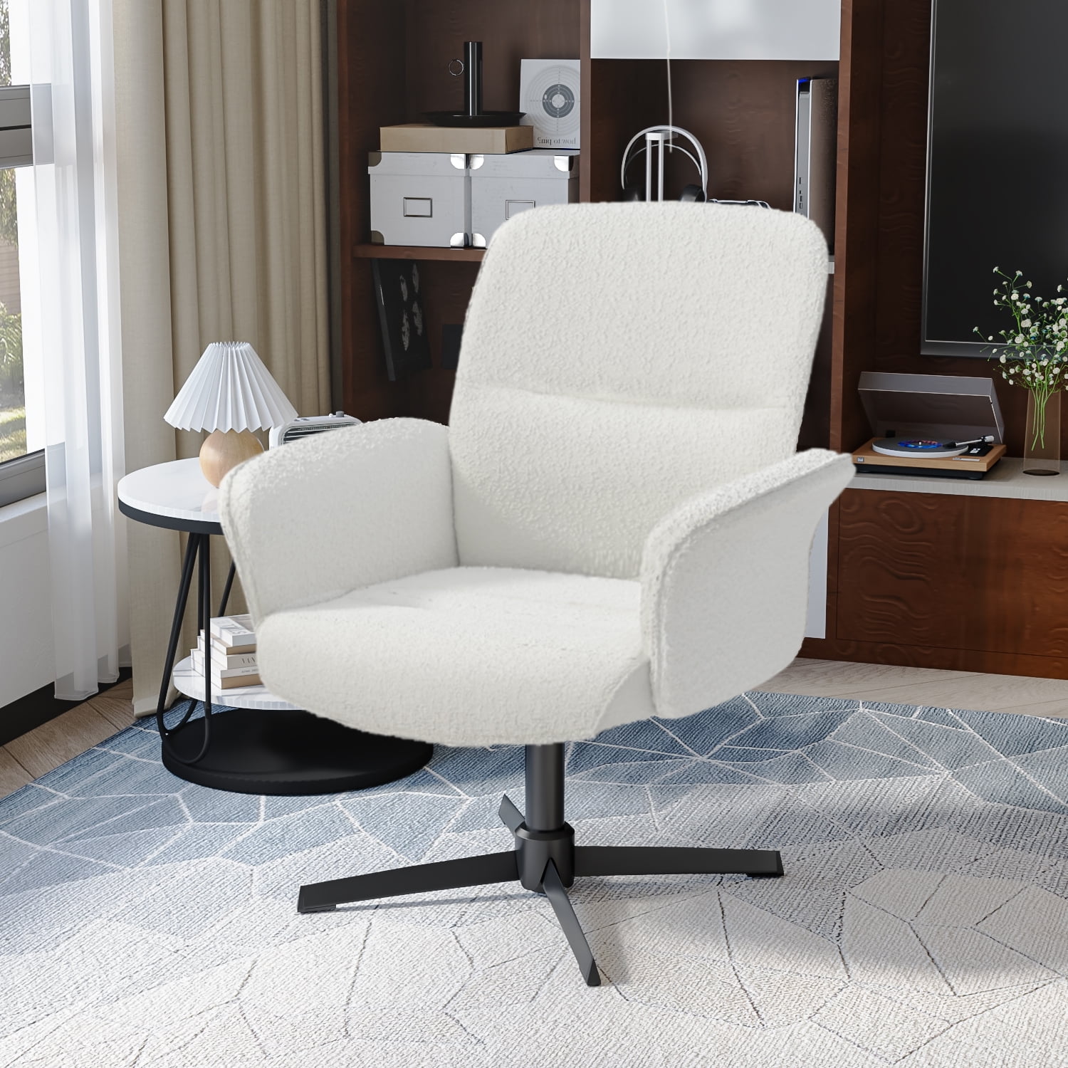 Homy Casa Swivel Reception Chair, Height Adjustable Guest chair with ...