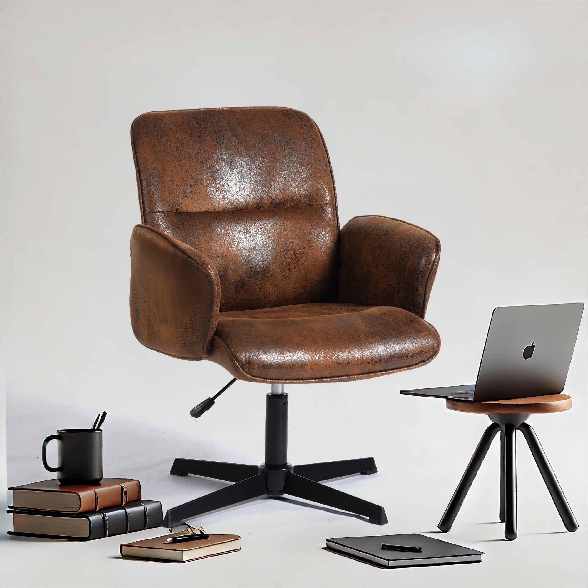 Homy Casa Swivel Reception Height Adjustable Chair with Wide Backrest ...