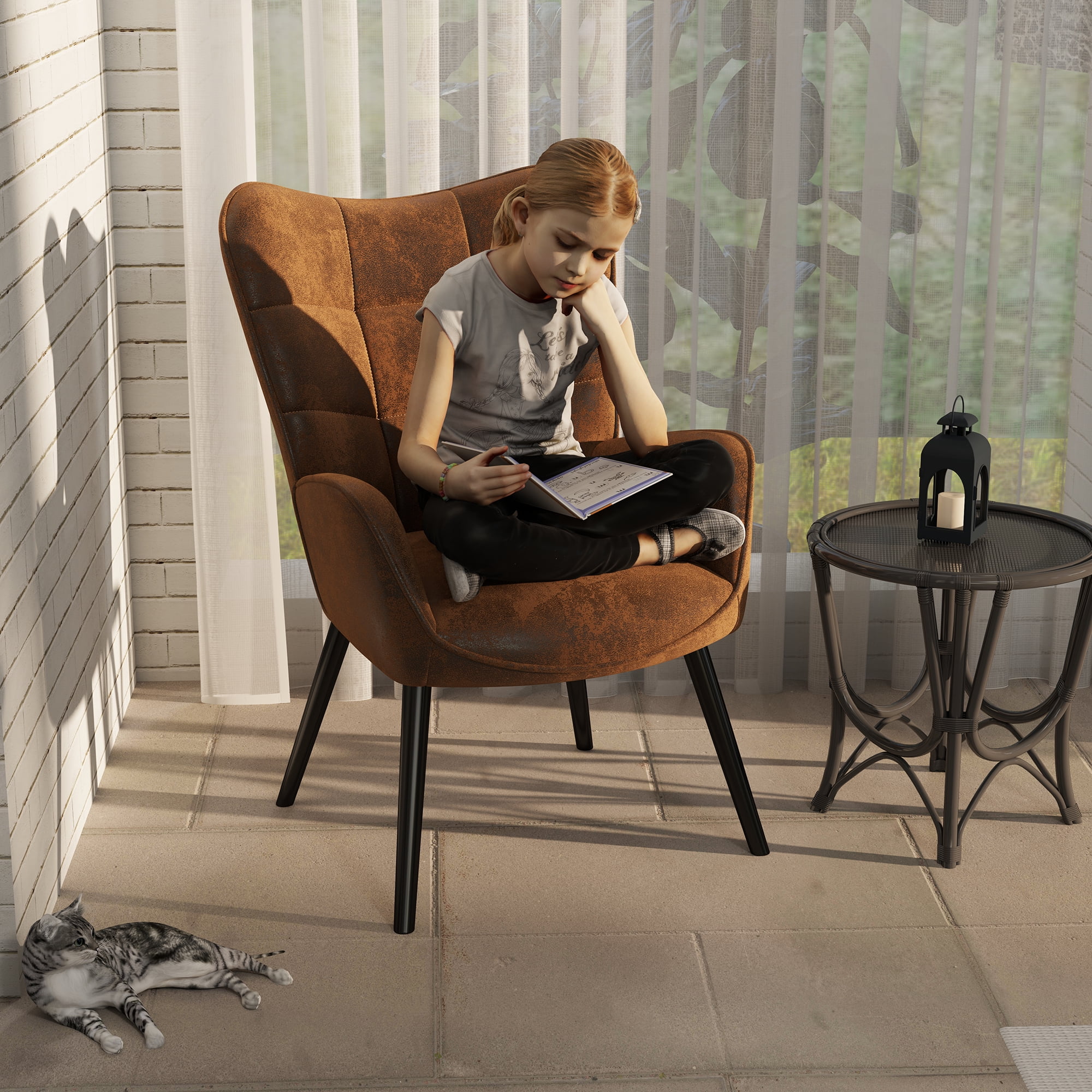Homy Casa Waiting Room Guest Chair - Reception Lounge Chair - Walmart.com