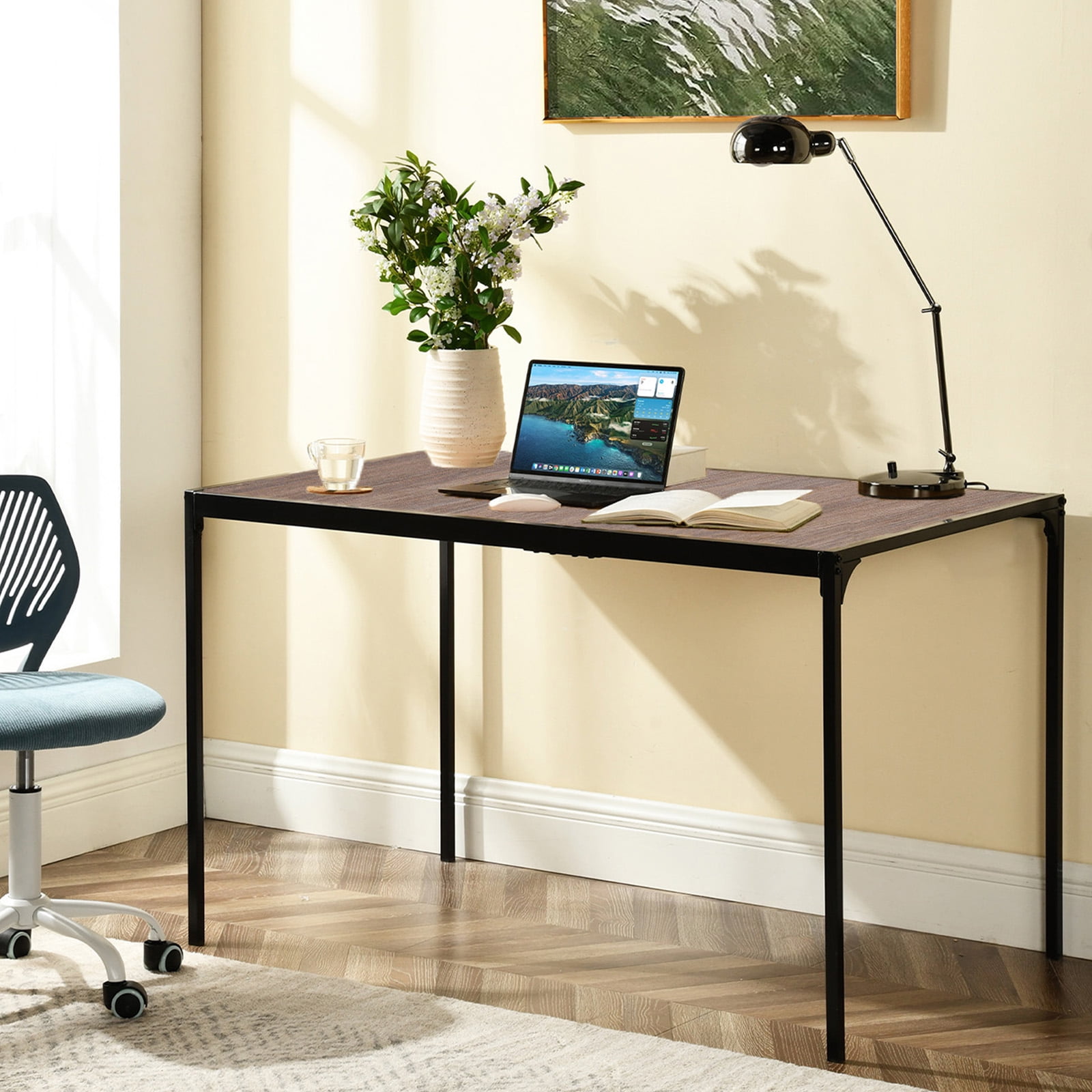 Homy Casa 47" Computer Desk for Home Office Workstation Bedroom ...