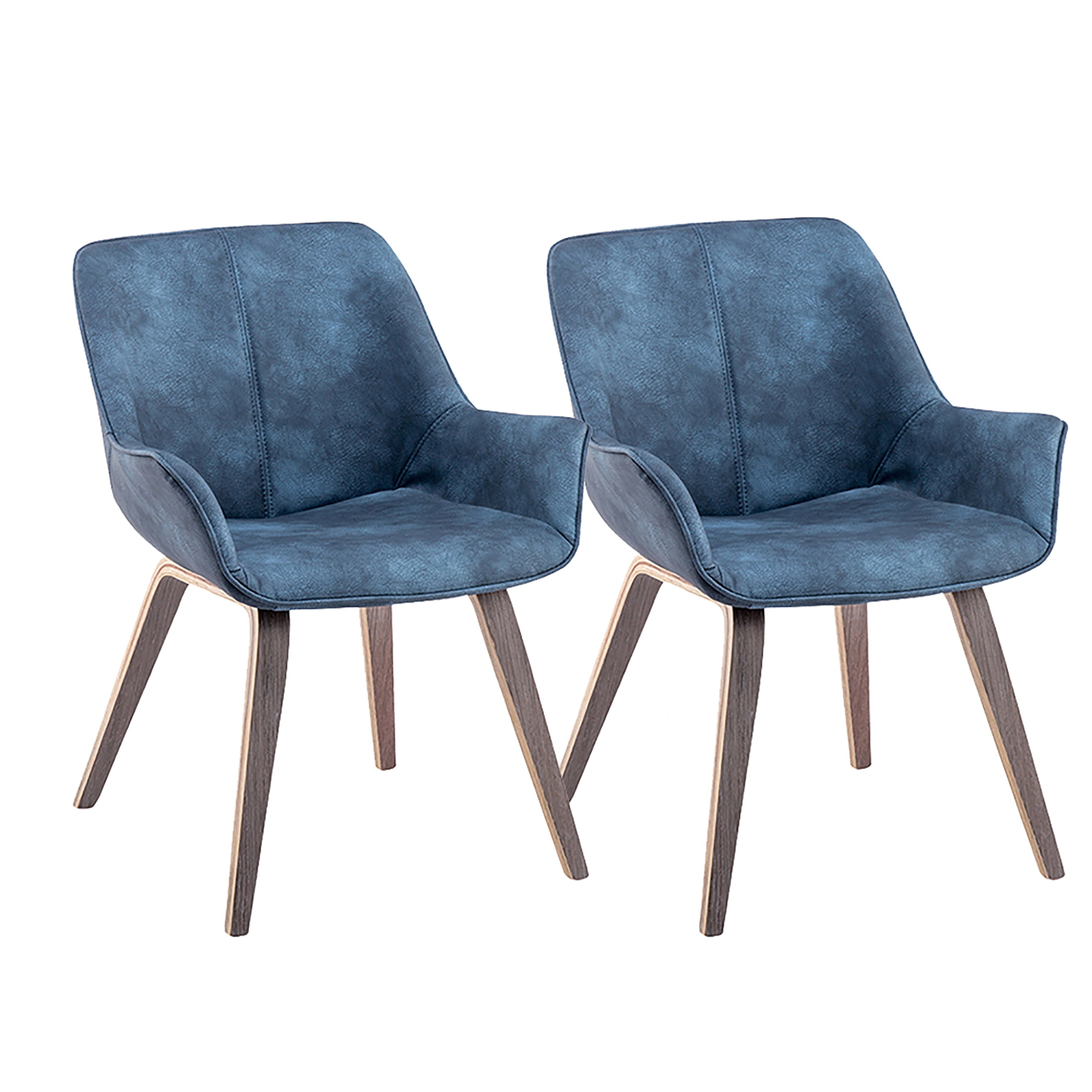 Homy Grigio Elegant Modern Mid Century Upholstered Faux Leather Dining ...