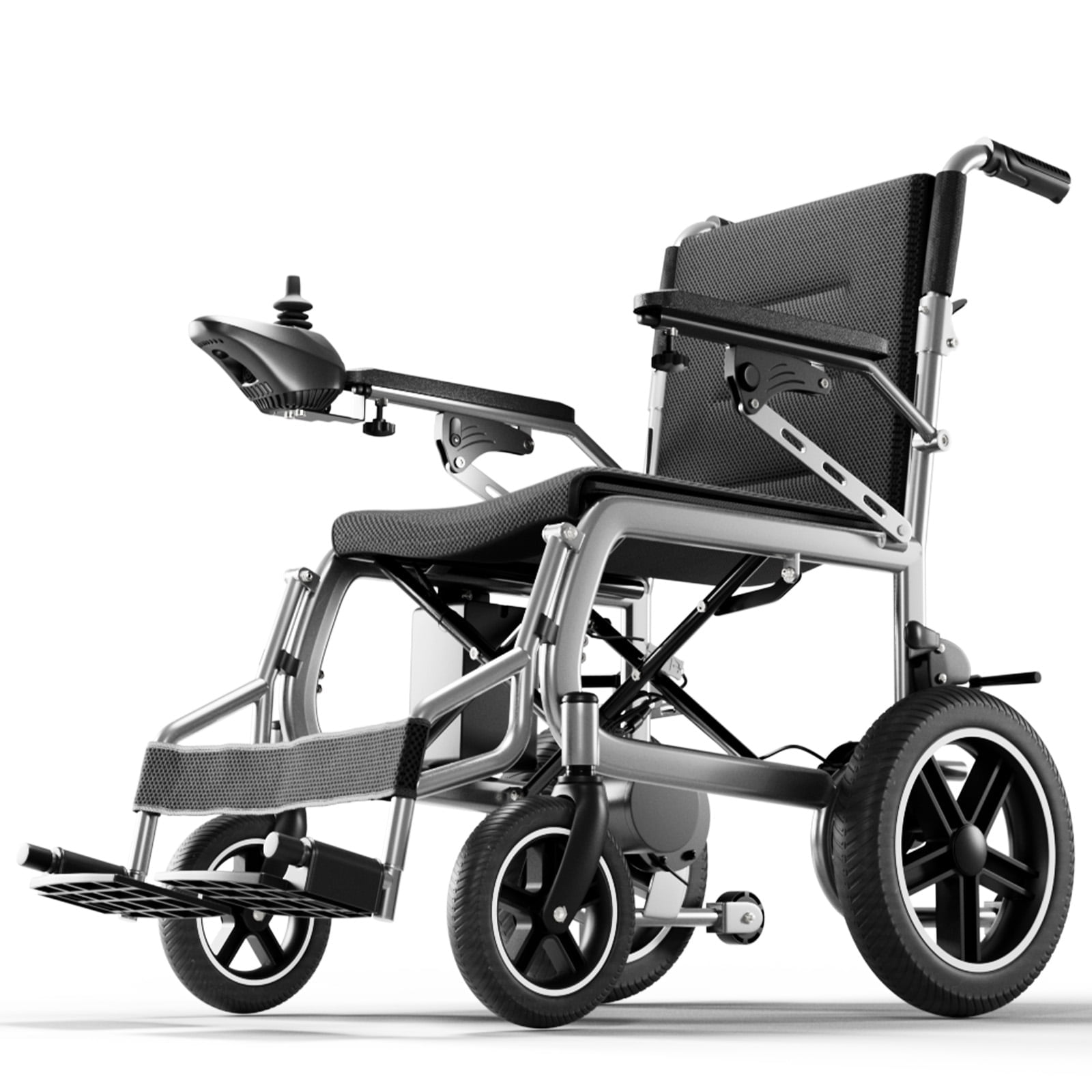 Edcsi Lightweight Electric Wheelchair for Adults – Foldable Travel ...