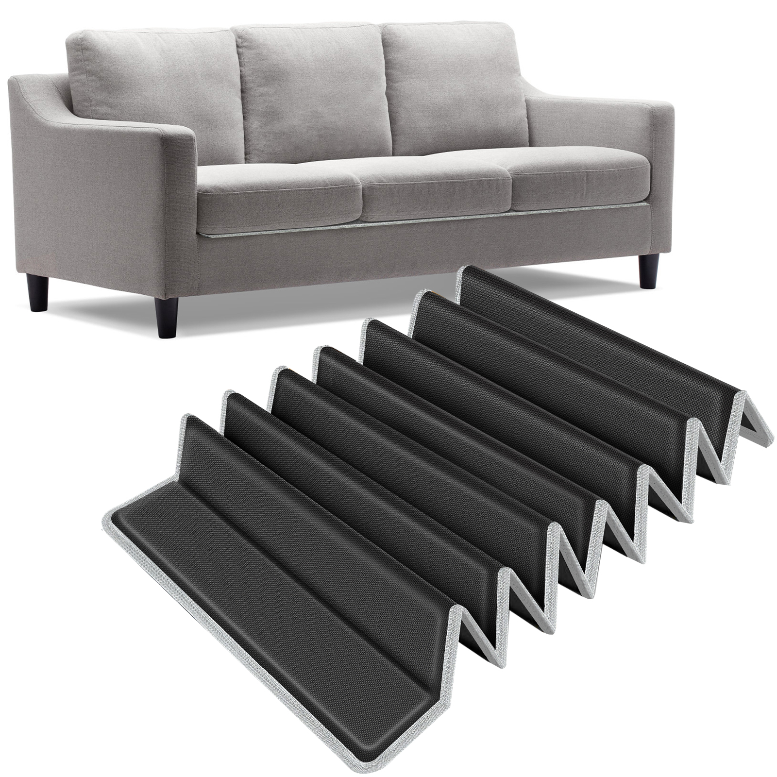 Nevlers 22" x 72" Couch Cushion Non Slip Grip Mats | 2 Pack | Prevent ...