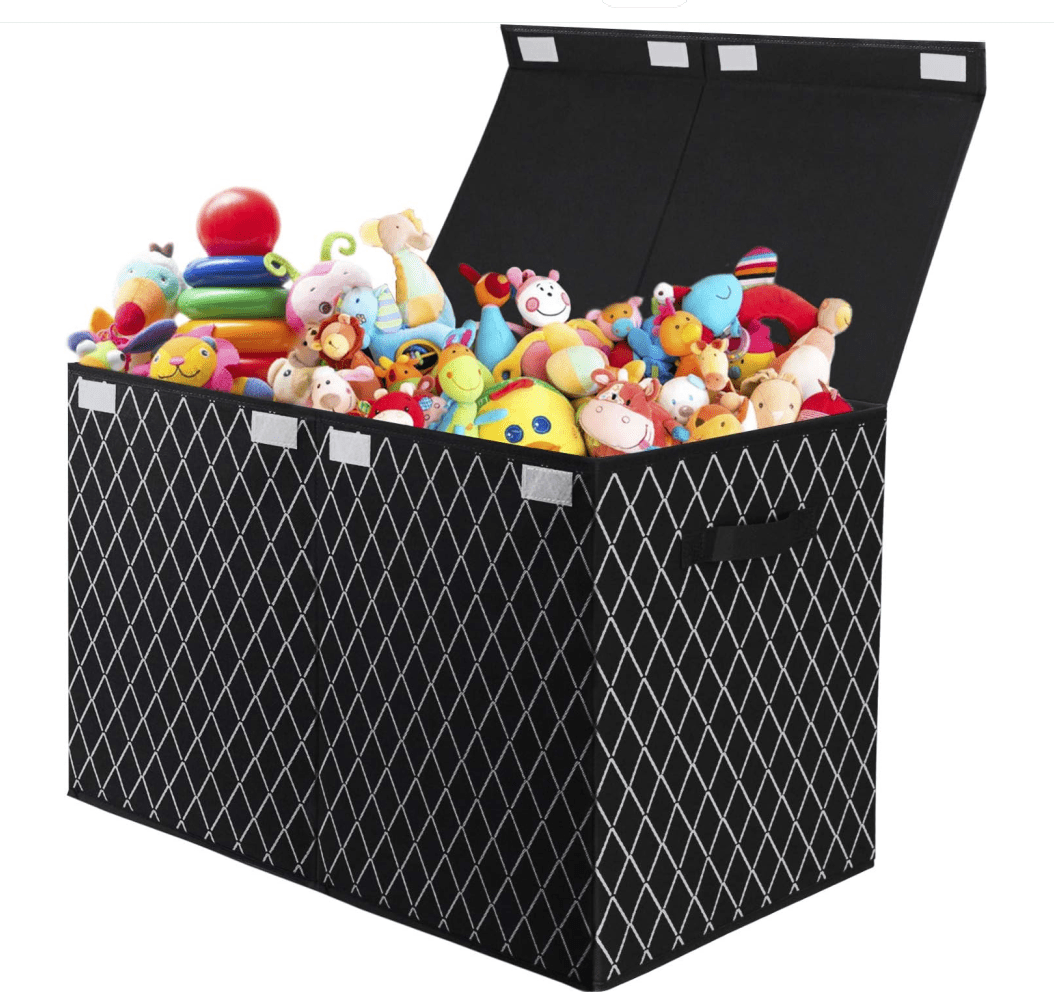 Homyfort Extra Big Foldable Toy Box Storage Organizer - Large Kids Toy ...