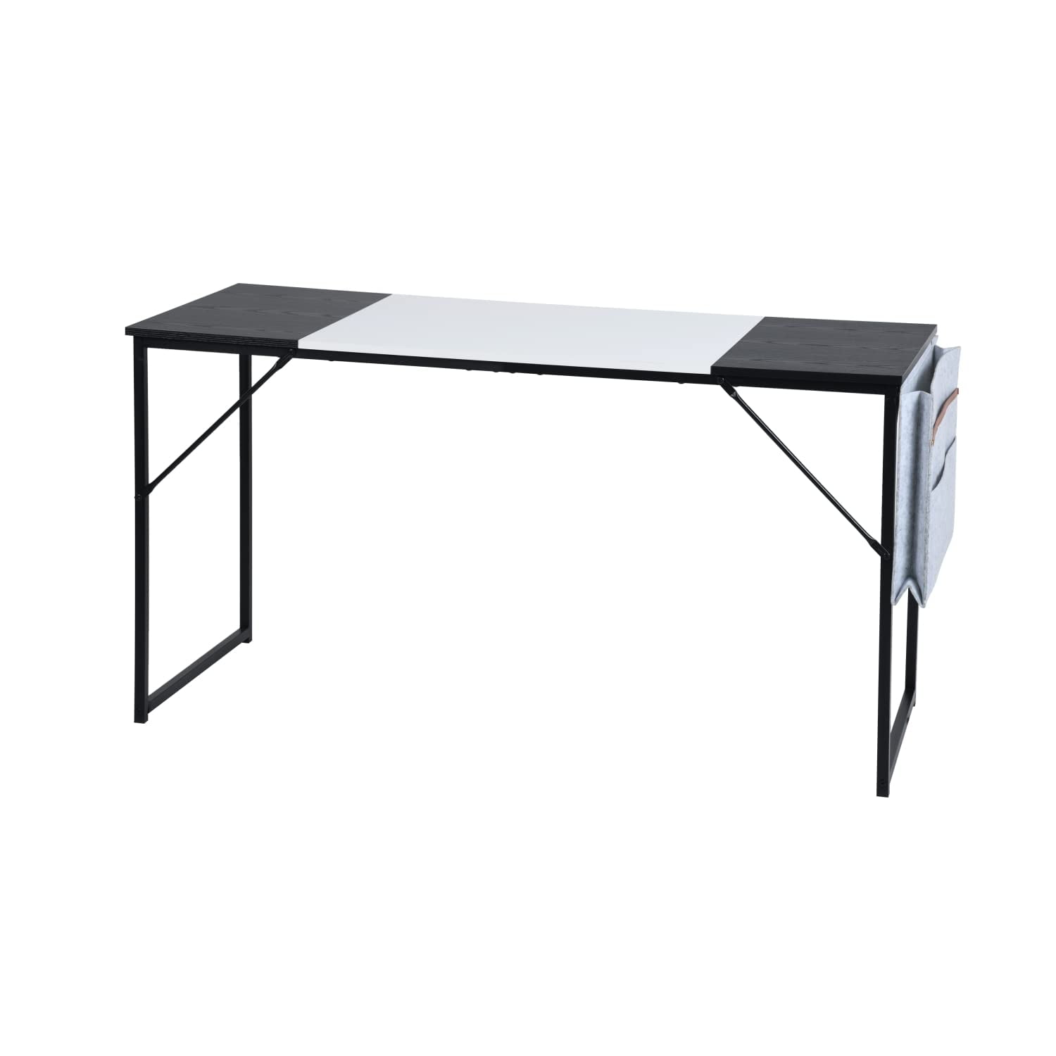 Homylin 31-inch Study Writing Table with 1 Side Storage Bag,Saving ...