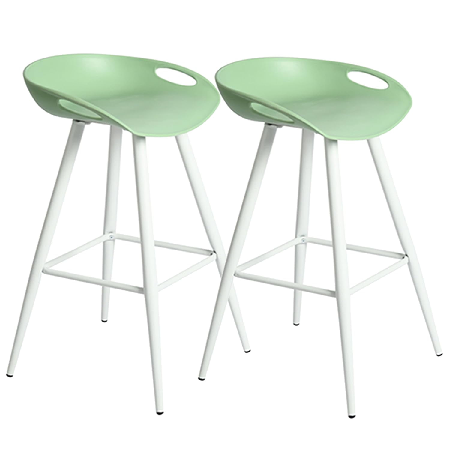 Homylin 32.3-Inch High Counter Bar Stools Set of 2, Low Backrest Pp ...