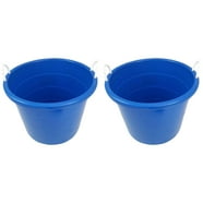 Homz 17 Gallon Plastic Large Utility Rope-Handled Storage Bucket Tub ...