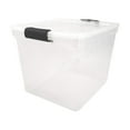 Free Shipping! Homz® 31 Quart Clear See-Thru Plastic Storage Bins with ...