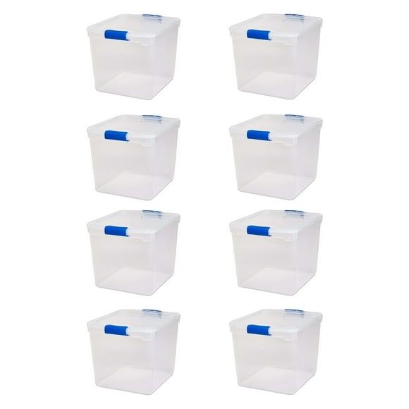 Homz Plastic Storage Modular Stackable Storage Bins