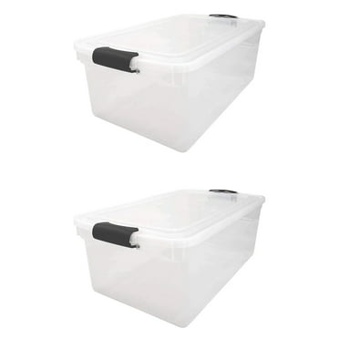2.5 gallon Clearview Storage with Color Snap-On Lid - Walmart.com