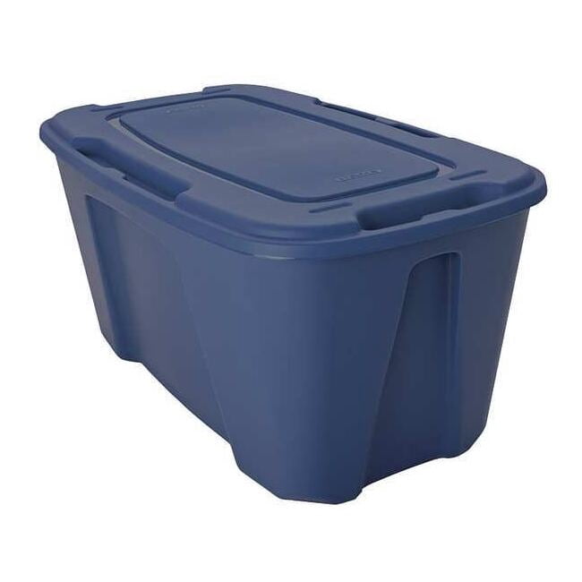 Homz Storage Tote,Blue,Polypropylene 6550GRRB.04 - Walmart.com
