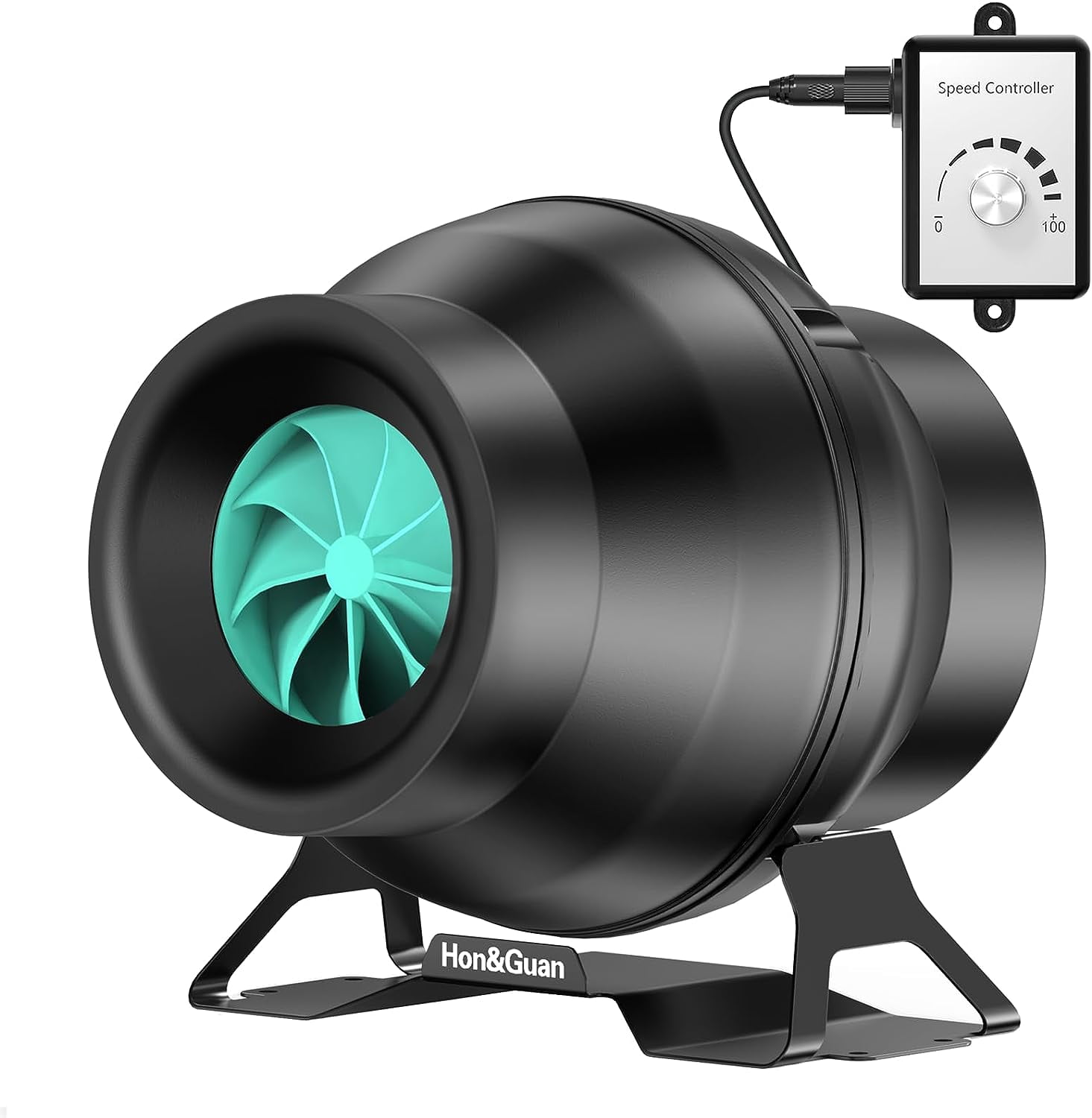 Hon&Guan 4 Inch Inline Duct Fan 146 CFM with Variable Speed Controller ... Hon&Guan 4 Inch Inline Duct Fan 146 CFM with Variable Speed Controller ...