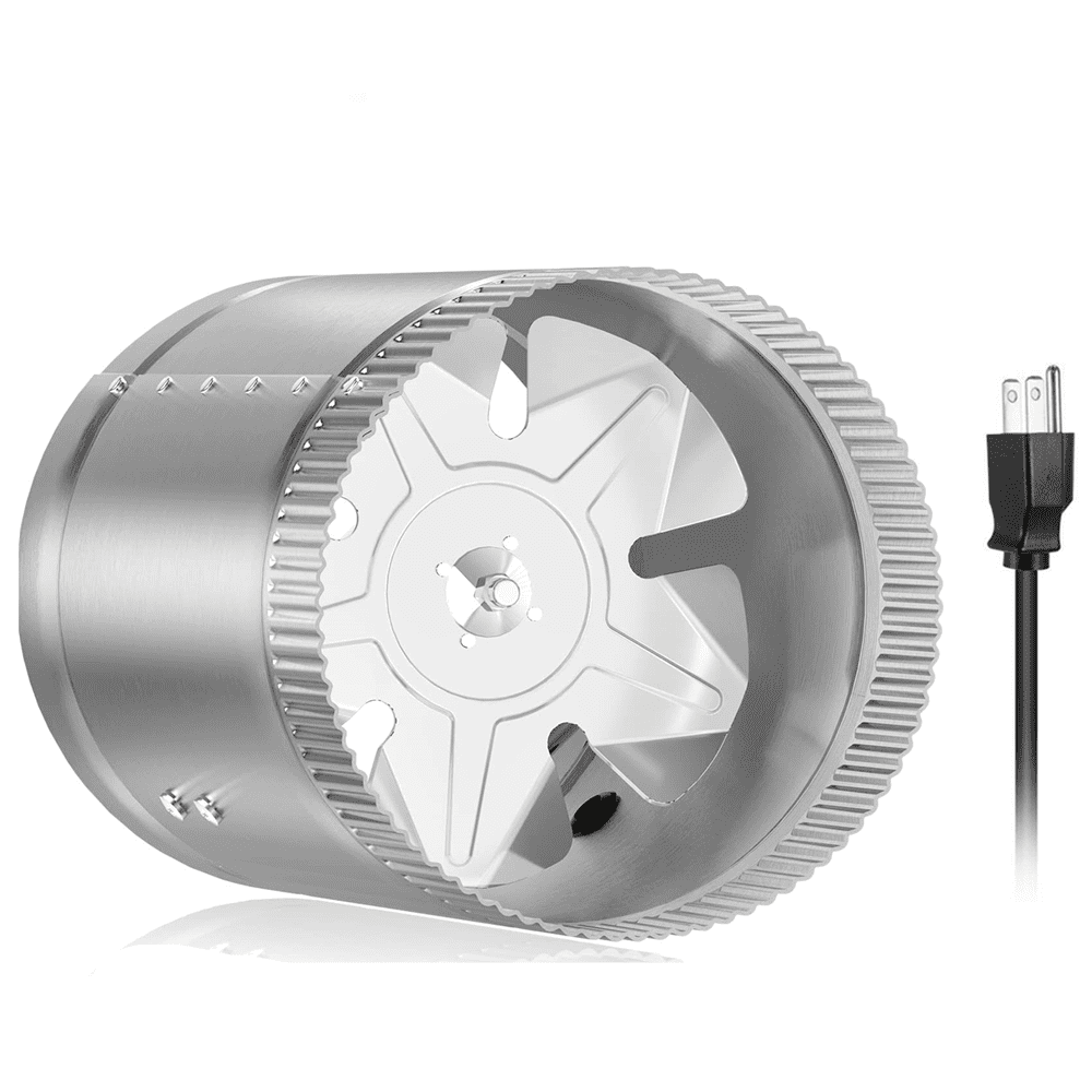 Hon&Guan 6 Inch Inline Duct Fan 240 CFM, Exhaust Ventilation Fan with ...