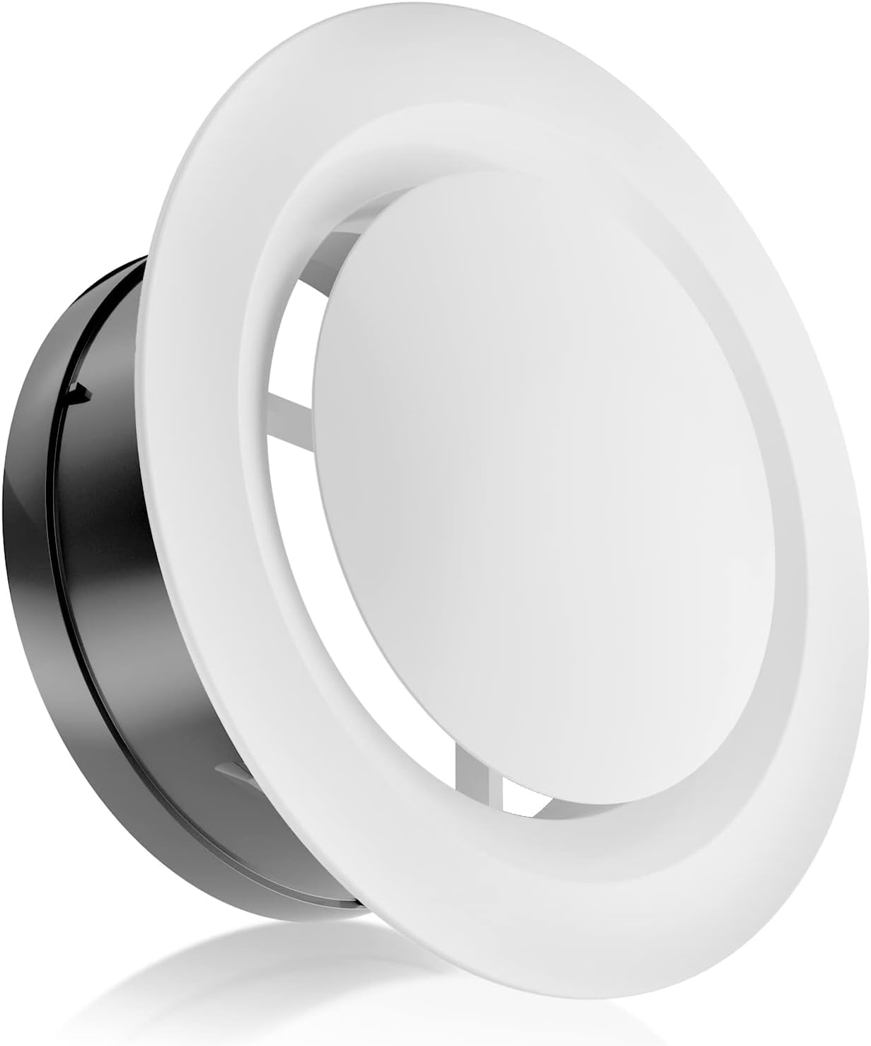 Hon&Guan 6 Inch Soffit Vent, Adjustable Air Vent Cover, ABS Round ...