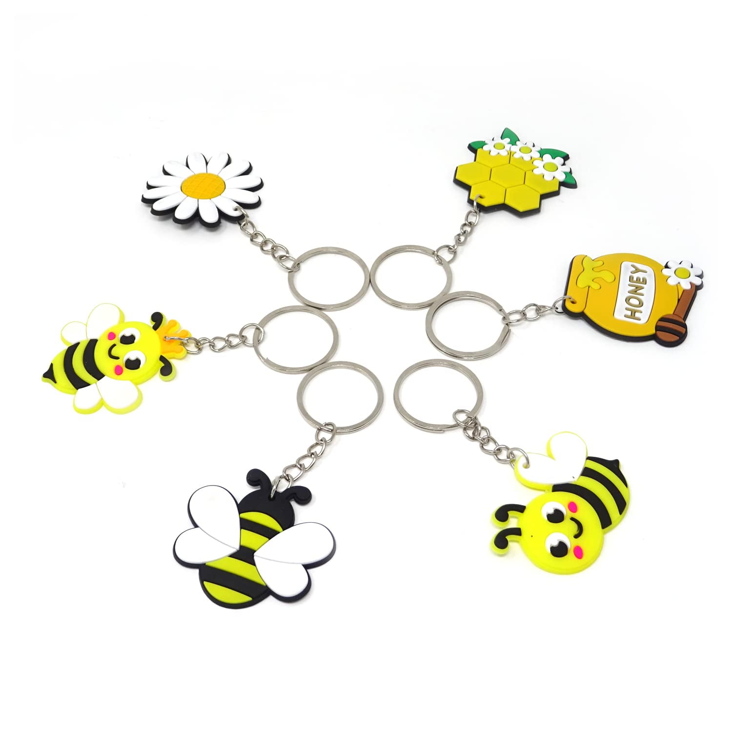 Honbay 12PCS PVC Bee SSF20 Theme Party Favors Cute Bee Flower Honeycomb ...