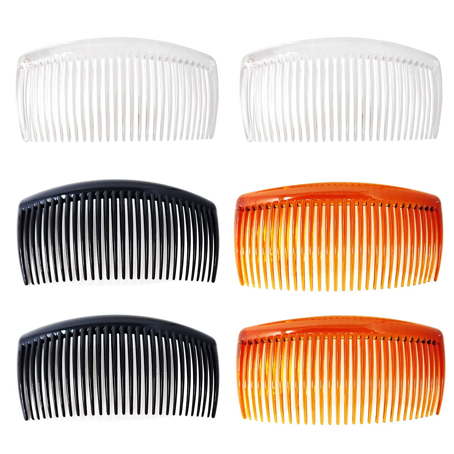 Honbay 6PCS Plastic French Side Hair Flexible Durable Hair Combs Strong ...