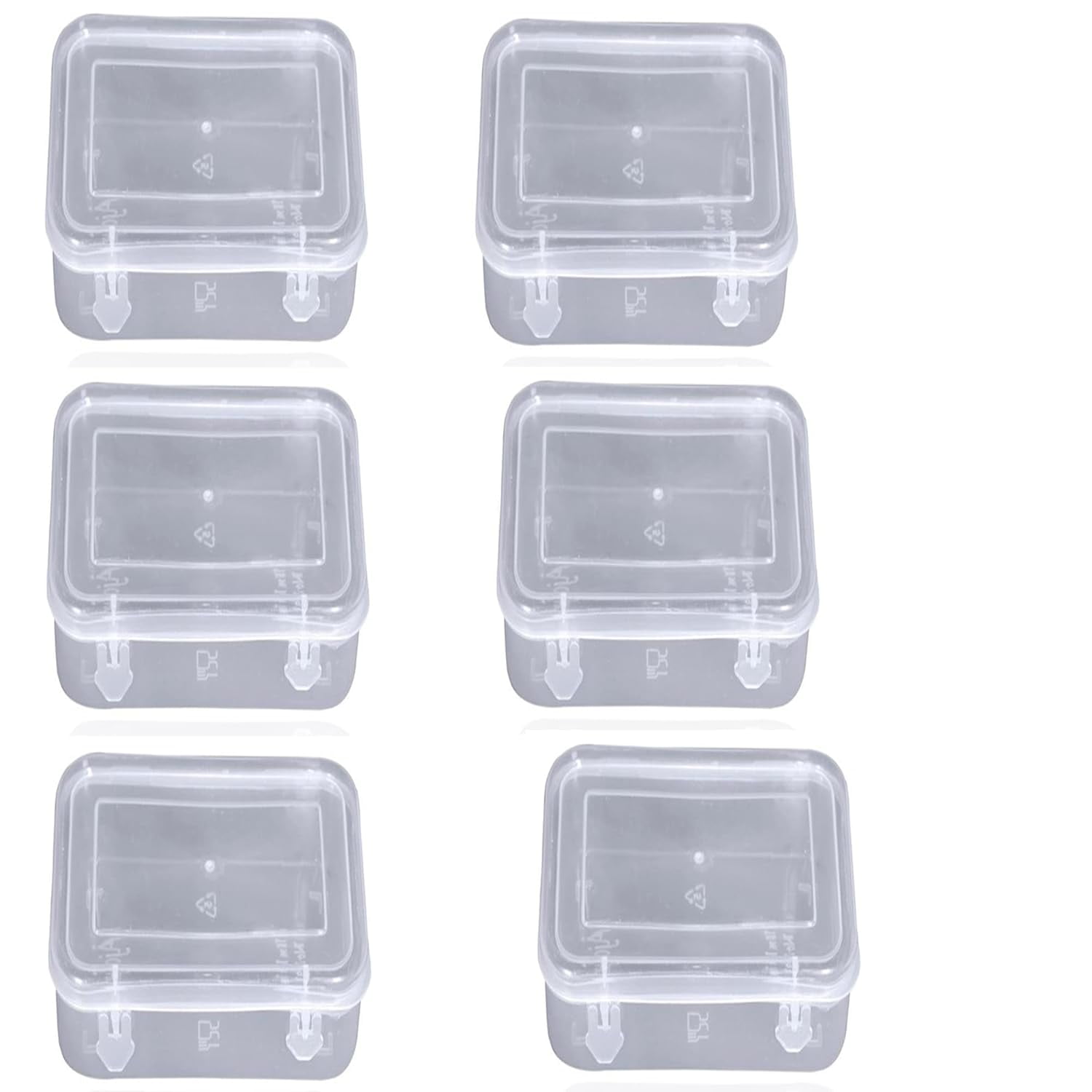 Honbon Clear Plastic Flat Rectangle Storage Box for multipurpose use ...