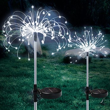 Honche Decorative Solar Powered LED Fireworks Lights for Outdoor Garden ...