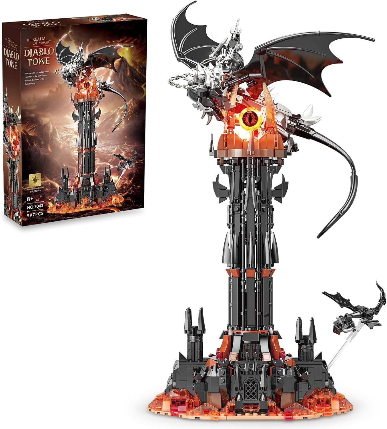 Honchoes Dark Tower Building Set Compatible with Lego Architecture ...