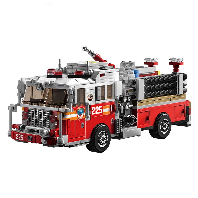 Honchoes Fire Truck Building Blocks Set Compatible with Lego Truck for ...