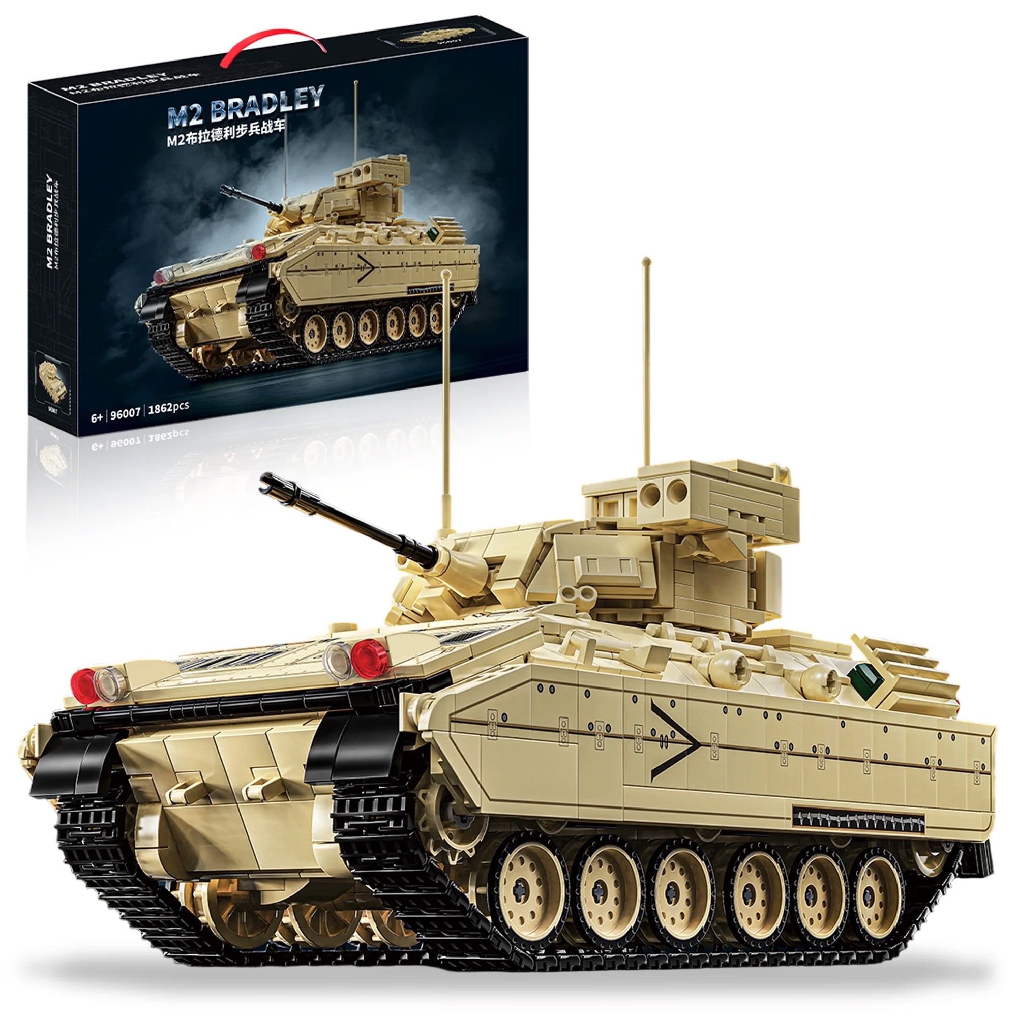 Honchoes M2 Bradley Tank Building Blocks Set Compatible with Lego Tank ...
