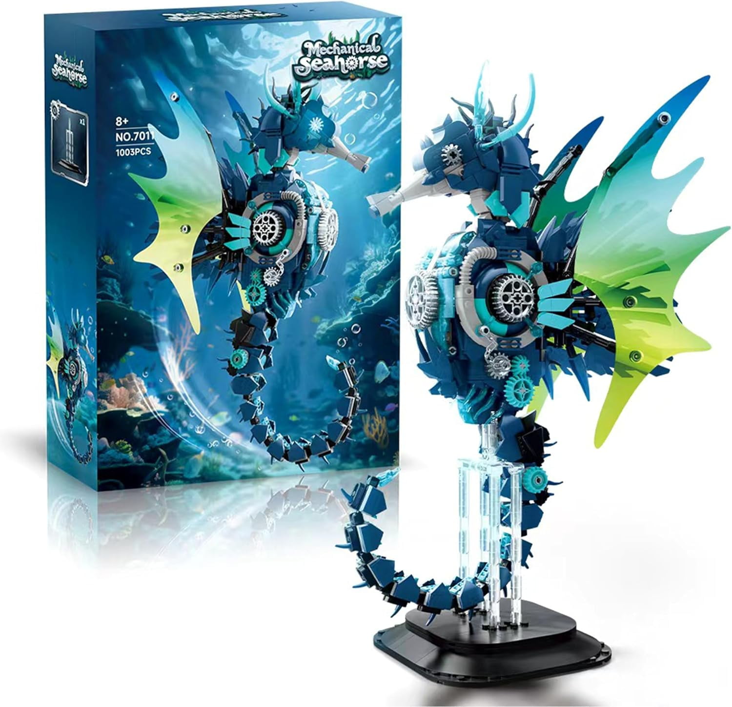 Honchoes Mechanical Seahorse Building Set Compatible with Lego Animal ...