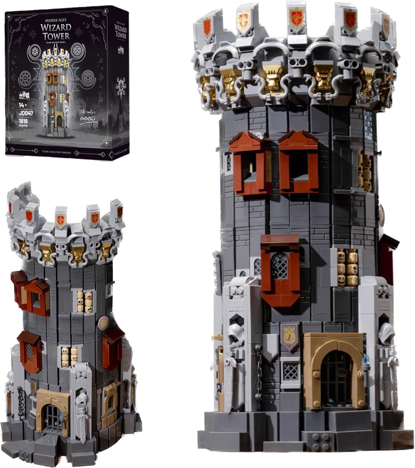 Honchoes Medieval Wizard Tower Building Set Compatible with Lego ...