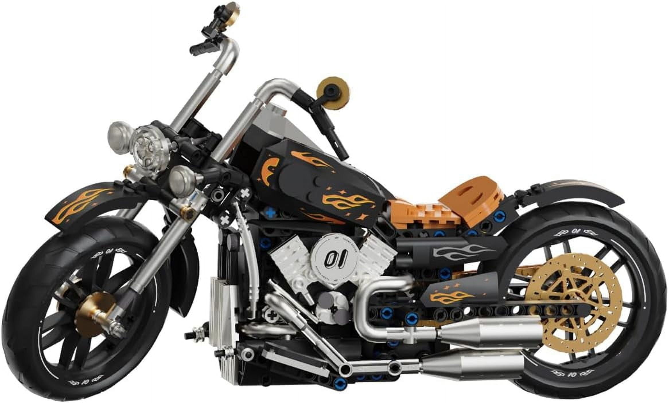 Honchoes Motorcycle Building Block Set Compatible with Lego Motorcycle ...