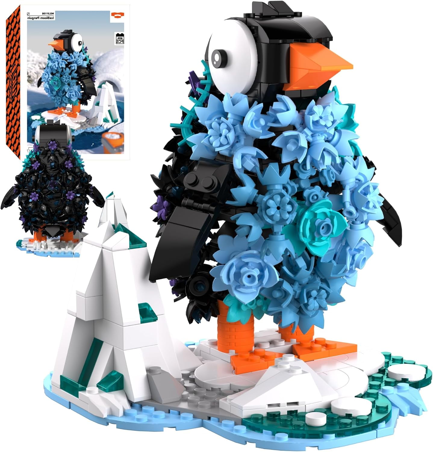 Honchoes Penguin Flower Building Set Compatible with Lego Flowers ...